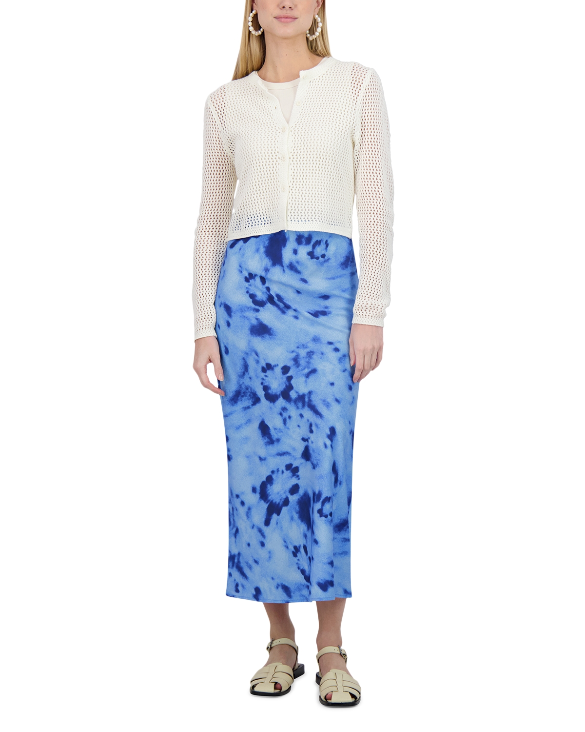 POINT Satin Slip Skirt
